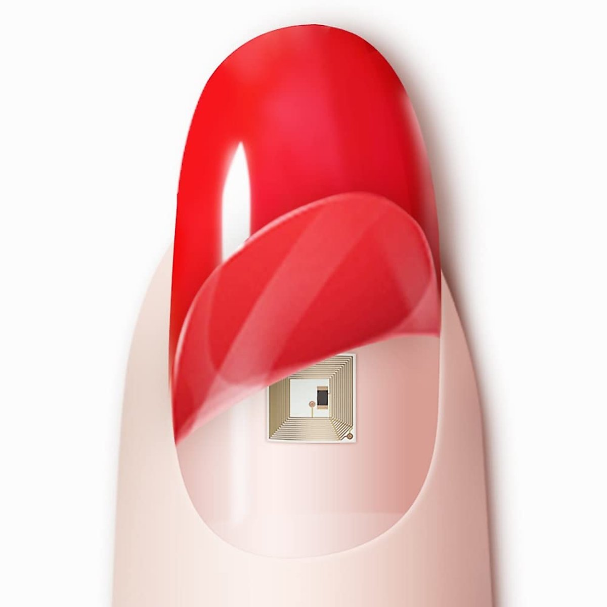 ZYZM N3 Smart Nail Art Chip Electronic Tactile NFC Sensor Internet of Things Nail Chip Wireless Sensor Virtual Call Compatible with Android, iOS Platform Smart Phone Sports Bracelet Watch