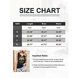 Vintage Band Tees for Women Country Graphic Tank Top Summer V Neck Ring Hole Sleeveless Shirt