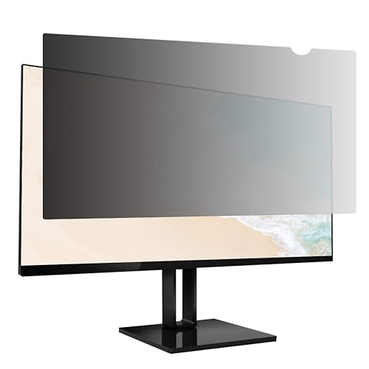 Amazon Basics Privacy Screen Filter - 22 Inch 16:9 Widescreen Monitor, Anti Glare & Blue Light Filter (22 inch (16:9), 18.76" x 10.56")