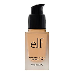 e.l.f. Flawless Finish Foundation, Lightweight & Medium Coverage, Semi-Matte Finish, Toffee, 0.68 Fl Oz (20mL)