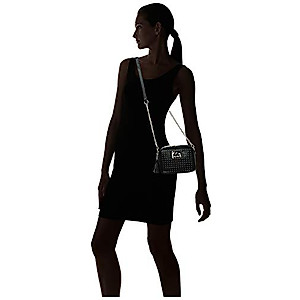 Chelsea + Cole for Itzy Ritzy Crossbody Diaper Bag - Includes 6 Pockets, Changing Pad & Tassel; Black with Sweetheart Print