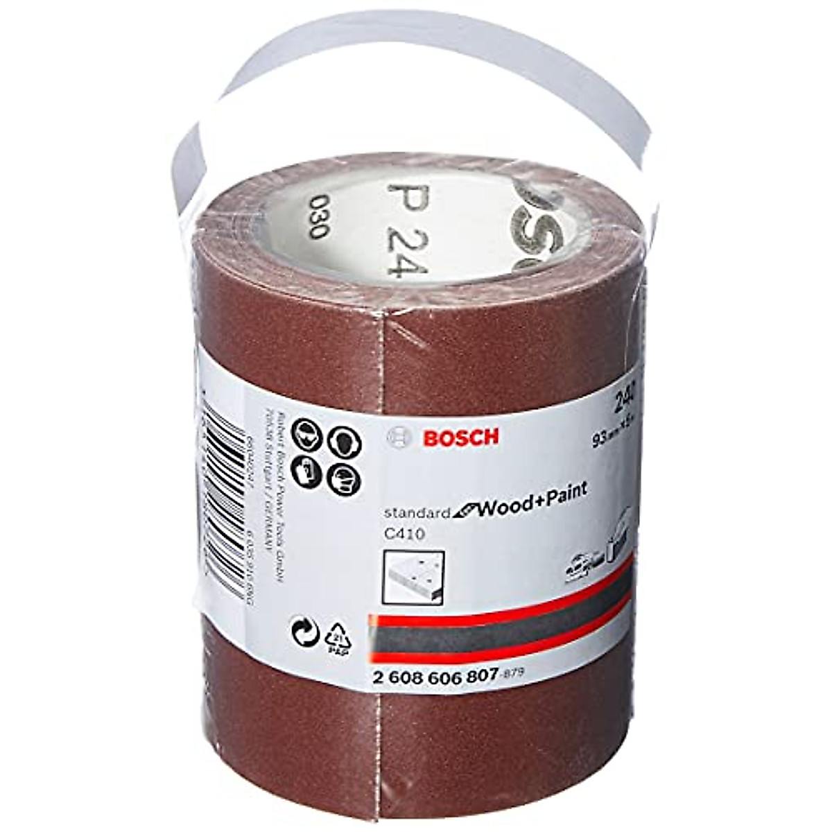 Bosch Professional 2608606807" Professional Sanding Belt for K240 Wood, Red, 93 x 5 mm
