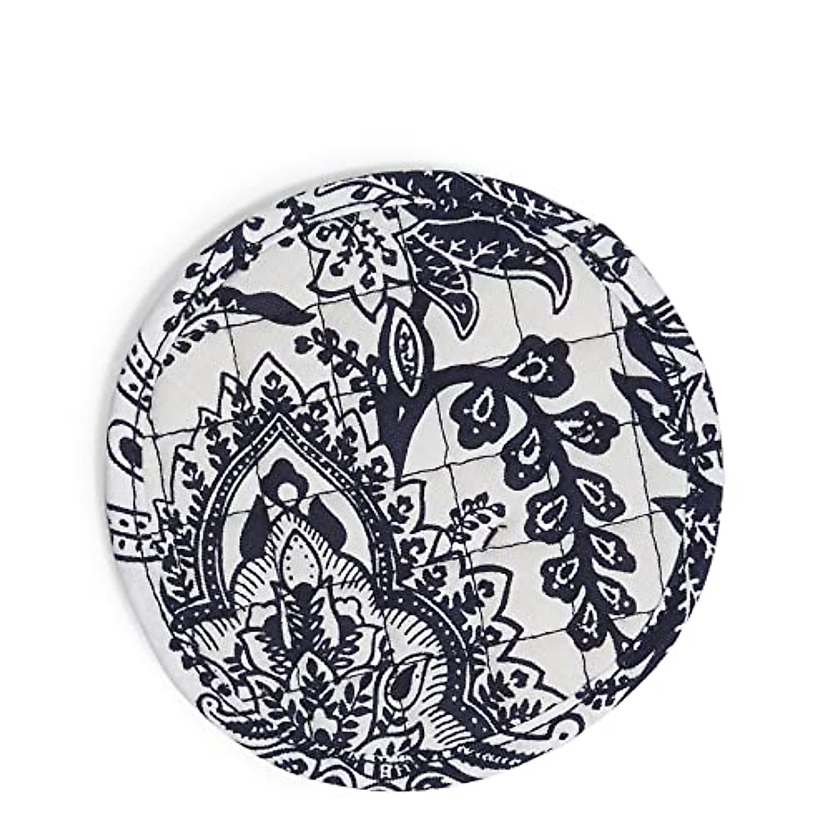 Vera Bradley Women's Cotton Coasters Set of 4, Java Navy & White - Recycled Cotton, One Size