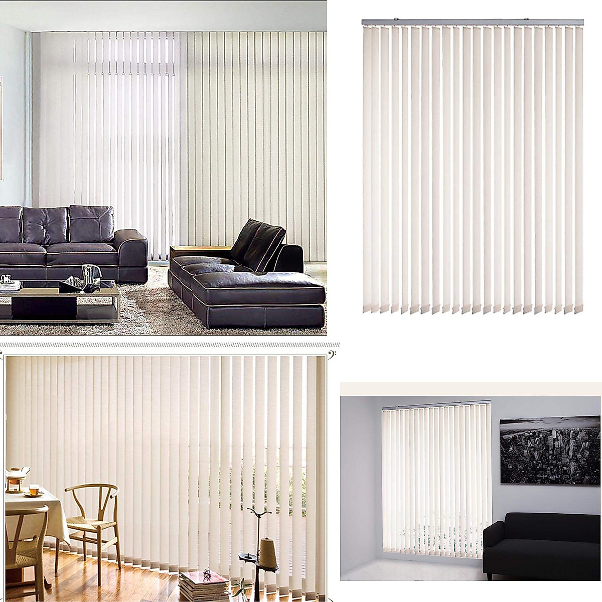 SING F LTD 31Pcs Vertical Blind Bottom Weights Accessories Repair Kit 89mm Vertical Blind Top Hangers 10M Chain and Connector Plastic DIY Replacement