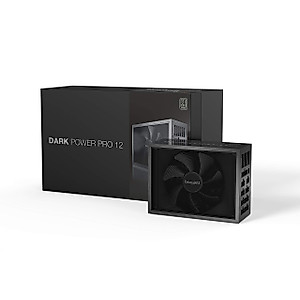 be quiet! Dark Power Pro 12 1500W Quiet Performance Power Supply | 80 Plus Titanium Efficiency | ATX | Fully Digital | Modular | Virtually Inaudible Silent Wings Fan | Black |