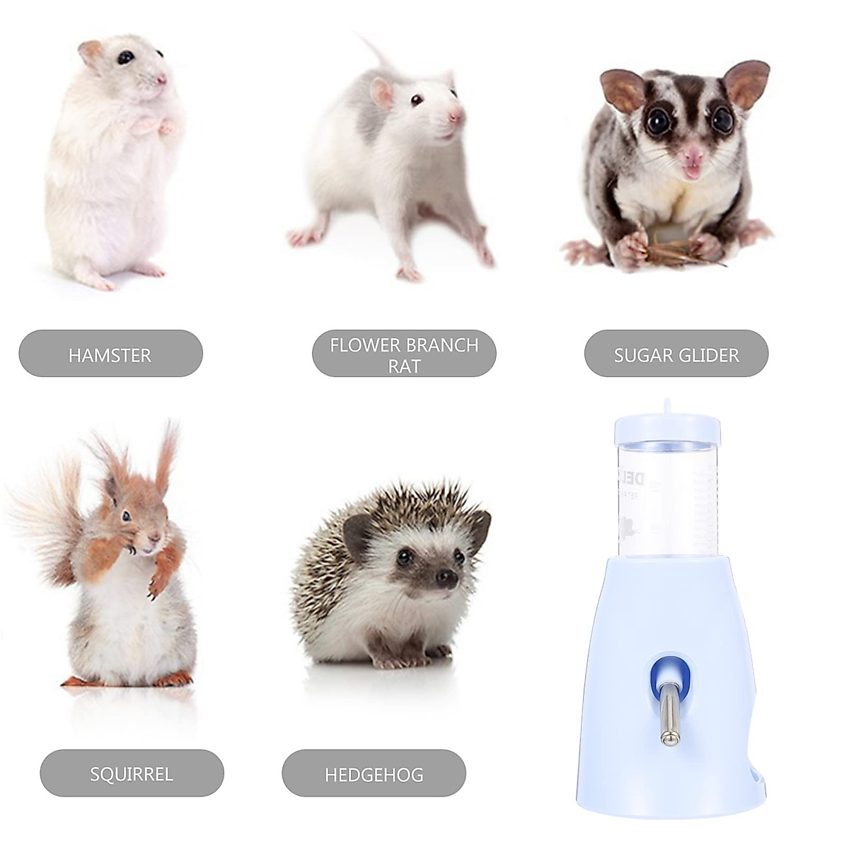 POPETPOP Hamsters Hamster Water Bottle Cage Water Feeder Pet Feeder Hamster Drinking Bottle Hamster Bowl Delicate Pet Automatic Feeder Hamster Food Bowl Hamster Tank Rabbit Pp Tableware