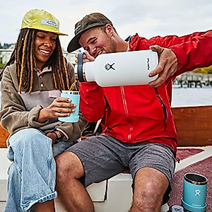 Hydro Flask Insulated Stainless Steel Wide Mouth Water Bottle and Beer Growler, 64-Ounce, Black