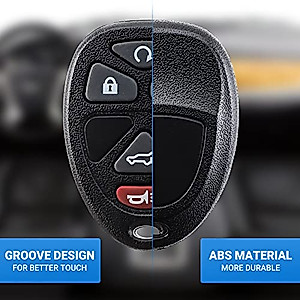 Pilida Keyless Entry Remote Car Key Fob Compatible with 2007-2014 Chevy Tahoe/Suburban| Cadillac Escalade 15913427| OUC60270 Set of 2