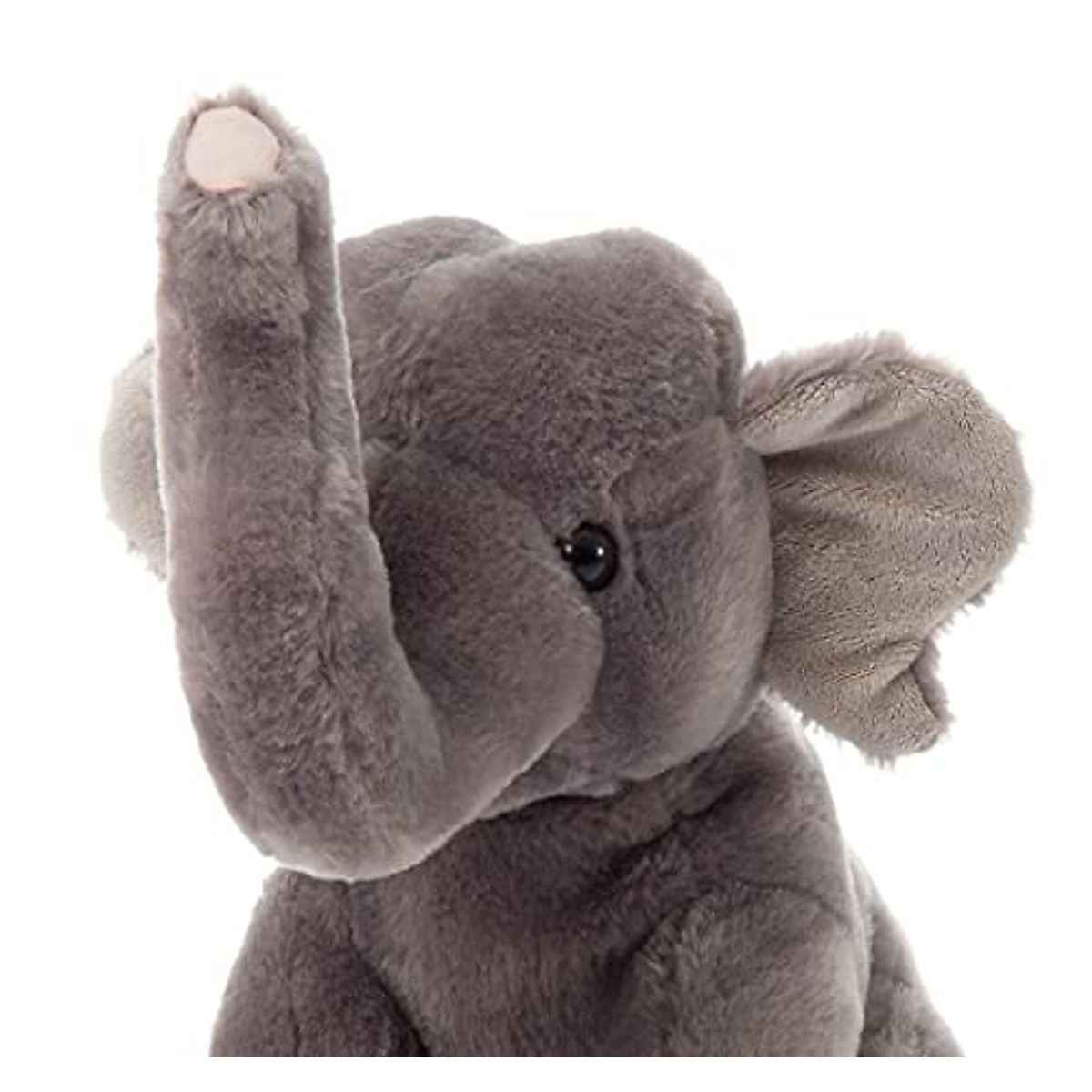 The Petting Zoo Asian Elephant Stuffed Animal, Gifts for Kids, Wild Onez Zoo Animals, Asian Elephant Plush Toy 12 inches