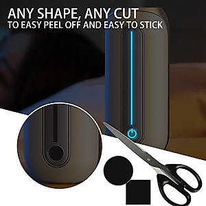 KIWIHUB Light Blocking Tape, 1.2 inch x 164 Feet Light Blocking Stickers, Blackout Stickers for Electronics, Light Shading Tape for Window, Routers, Block 100% of LED Lights - Black
