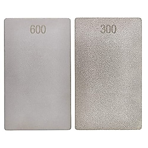 Trend 3-Inch Double-Sided Diamond Sharpening Stone, 300 & 600 Grit, Credit Card Sized Honing Stone with Storage Wallet, DWS/CC/FC