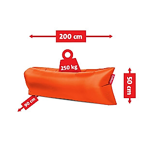 Fatboy Lamzac The Original Version 3 Inflatable Lounger with Carry Bag, Tulip Orange
