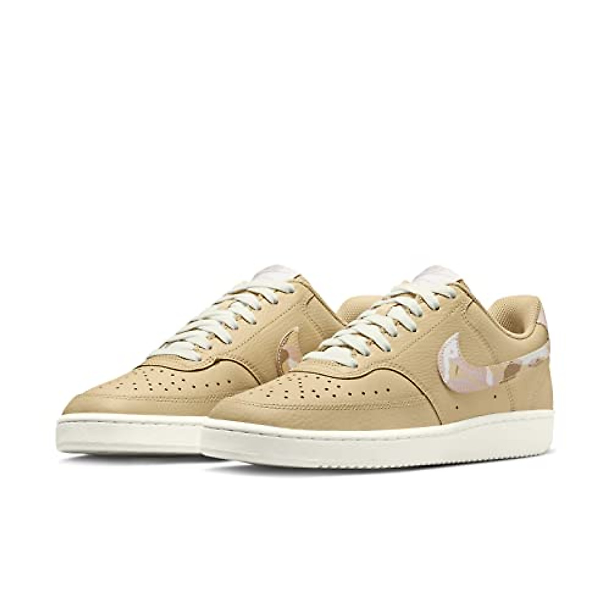 Nike Womens Court Vision Low Sesame/Multi-Color Sail Size 9