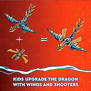 LEGO NINJAGO Elemental Dragon vs. The Empress Mech 71796 Building Toy Set, Features a Dragon, Mech, Ninja Flyer and 6 Minifigures, Gift for Boys and Girls Ages 9+ Who Love Ninja Warriors