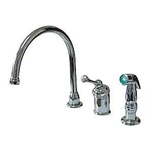 Kingston Brass KB3811BLSP Buckingham Kitchen Faucet with Sprayer, 8-3/4-Inch, Polished Chrome