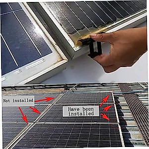 Solar Wind Power Parts Accessories Solar Panel Water Drain Clips 30Mm Pv Module Cleaning Clips For Water Drainage Photovoltaic Panel 30Pcs