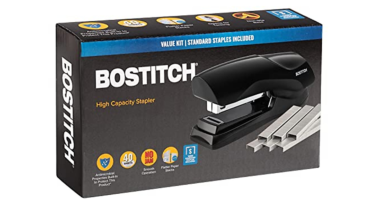 Bostitch Heavy Duty 40 Sheet Desk Stapler + 1260 Staples