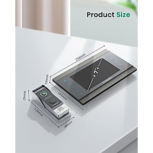 TMEZON Wireless WiFi Video Doorbell Intercom System 2 Unit and Monitor Door Phone IP 4 Wire 7 Inch Entry 1080P Camera Night Vision,Support Remote Unlock Door Release,Snapshot,Tuya