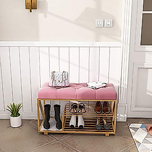 LDCHNH Nordic Shoe Stool Home Entrance Porch Cabinet Storage Bed end Sofa Bench Creative (Color : E)
