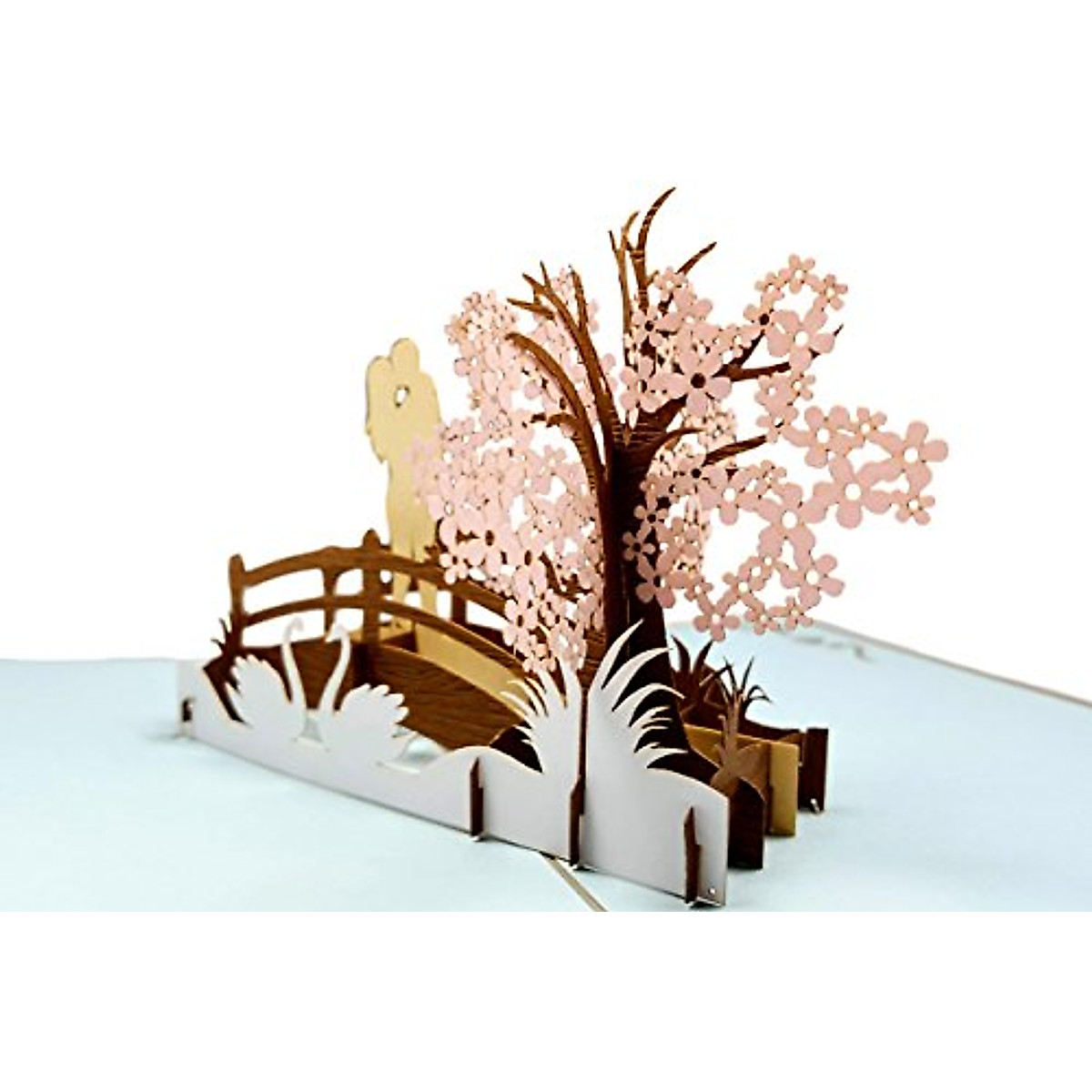 iGifts And Cards Happy 25th Anniversary 3D Pop Up Greeting Card -Soulmates, Celebration, Marriage, Being Together, Celebrate a Milestone, Silver Anniversary, Love Bridge, Congratulations, Romantic