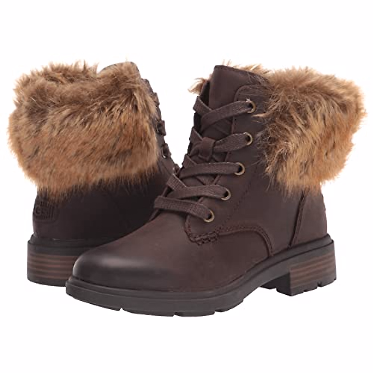 UGG Women's Harrison LACE Tipped Fashion Boot, Stout Leather, 7