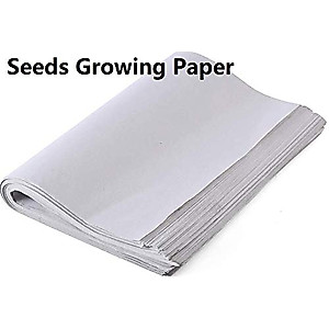 Pack of 150 pcs Germinating Growing Paper Seed Sprouter Vegetable Microgreens Planting Paper 7.8" x 11.4". Fit for Plant Germination Tray (13.4"x 9.8") Trays NOT Included