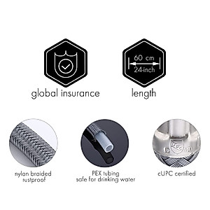 KES Black Bathroom Faucet, Waterfall Faucet for Bathroom Sink One Handle, Single Hole Bathroom Faucet, SUS304 Stainless Steel, Matte Black, L3205LF-BK