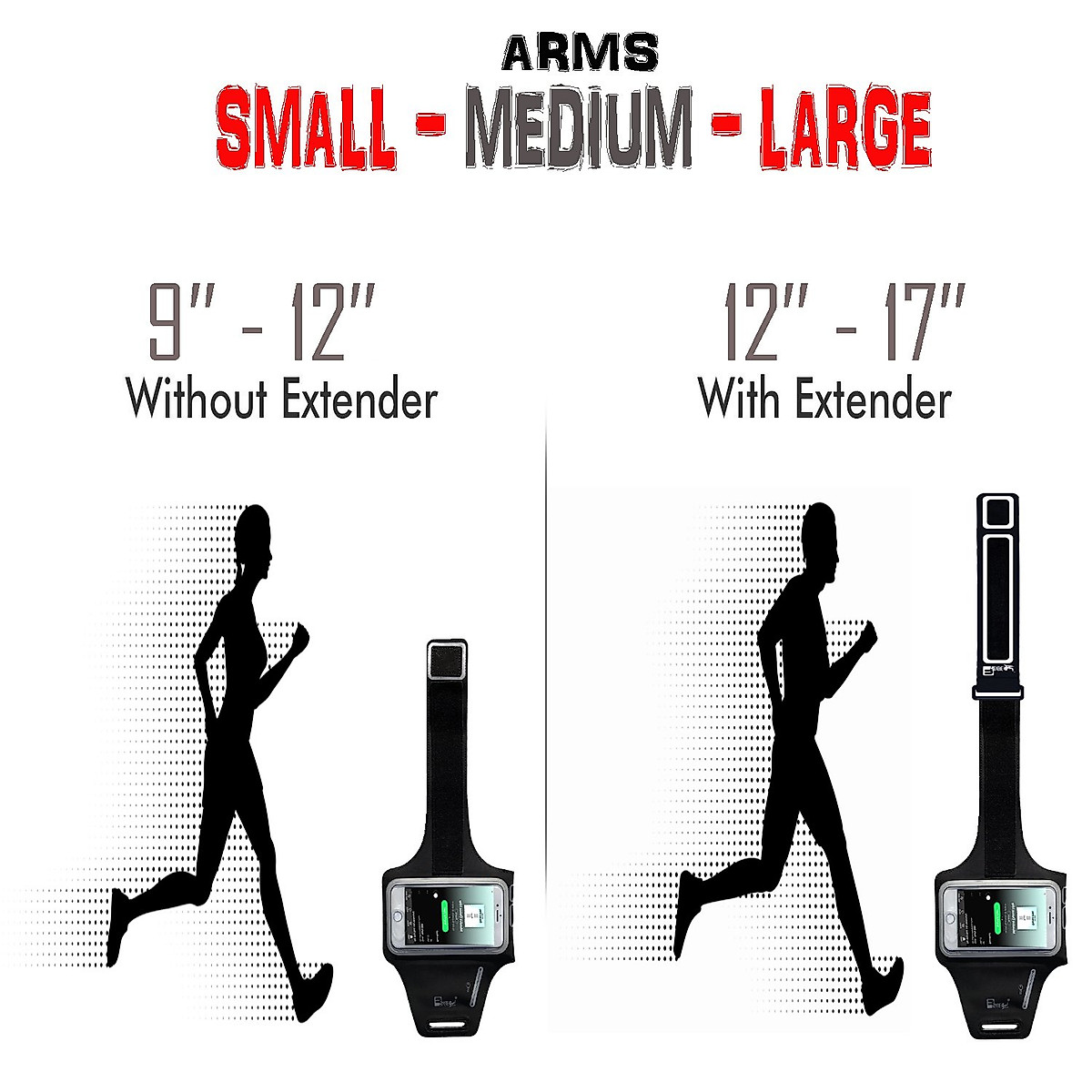 Waterproof Samsung Galaxy S24/S23/S22/S21/S20 Running Armband. Sports Phone Case Holder for Runners