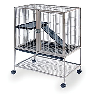 Prevue Frisky Ferret Cage with Stand 486 Coco Brown, 25 x 17.125 x 34 IN