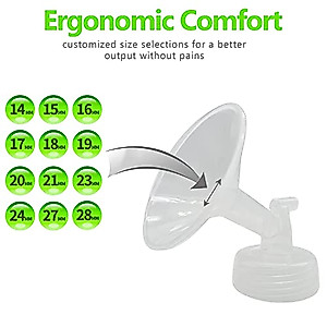 Belmikal BreastPump Parts Compatible with Spectra S1 Spectra S2 Motif luna Ameda mya Inc 14mm Flange Valve Tube Backflow Protector Not Original Spectra Accessories Replace Spectra Pump Replacement Kit