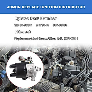 JDMON Compatible with Ignition Distributor Toyota Corolla Celica Geo Prizm 1.6L 1.8L 1993 1994 1995 Replace 19020-16280 19020-16250