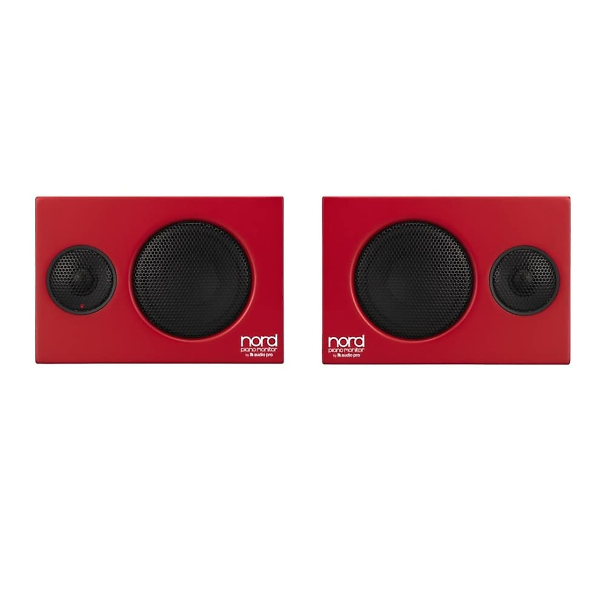 Nord Piano Monitors V2 Active Stereo Speakers (Pair) Bundle with Music Stand V2 and Dust Cover (3 Items)