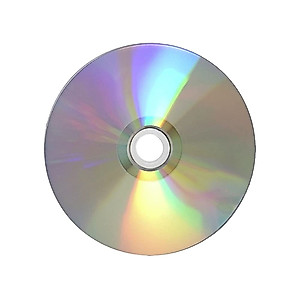 Optical Quantum Blue AZO CD-R 700MB 52X Shiny Silver Blank Recordable Media Disc - 100pk Cake Box, 100 Discs for Music, Data, and Video Recording, Writable Blank CDs