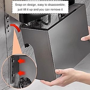 LXBAMKEA Kitchen Organizer Kit, Wall Mount Display Panel, Water Heater Pipeline Decorative Blocking Plate, Home Garage Office Bathroom Storage Rack, Pipeline Shielding Cover((L x D x H) 45x20x30CM)