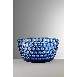 Mario Luca Giusti Lente Acrylic Salad Bowl Royal Blue