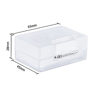 JJC Camera Battery Case Holder Box for Canon LP-E17 LP-E10 LP-E6 LP-E6N,Nikon EN-EL15a EN-EL14,Fujifilm NP-W126 NP-W126S,Sony NP-FW50 NP-FW100 and More Camera Battery Pack Below 2.36" x 1.65" x 0.94"