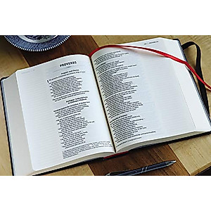 NIV, Journal the Word Bible (Perfect for Note-Taking), Hardcover, Black, Red Letter, Comfort Print: Reflect, Take Notes, or Create Art Next to Your Favorite Verses