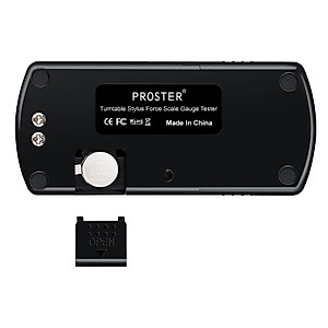 Proster 5g/0.01g Turntable Stylus Force Tracking Scale Phono Turntable Cartridge Pressure Gauge Tone Arm Scale Record Stylus Alignment with LCD Backlight for Tonearm Phono Cartridge
