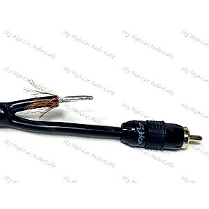 Sky High Car Audio Premium 4-Channel RCA Cable - 20ft