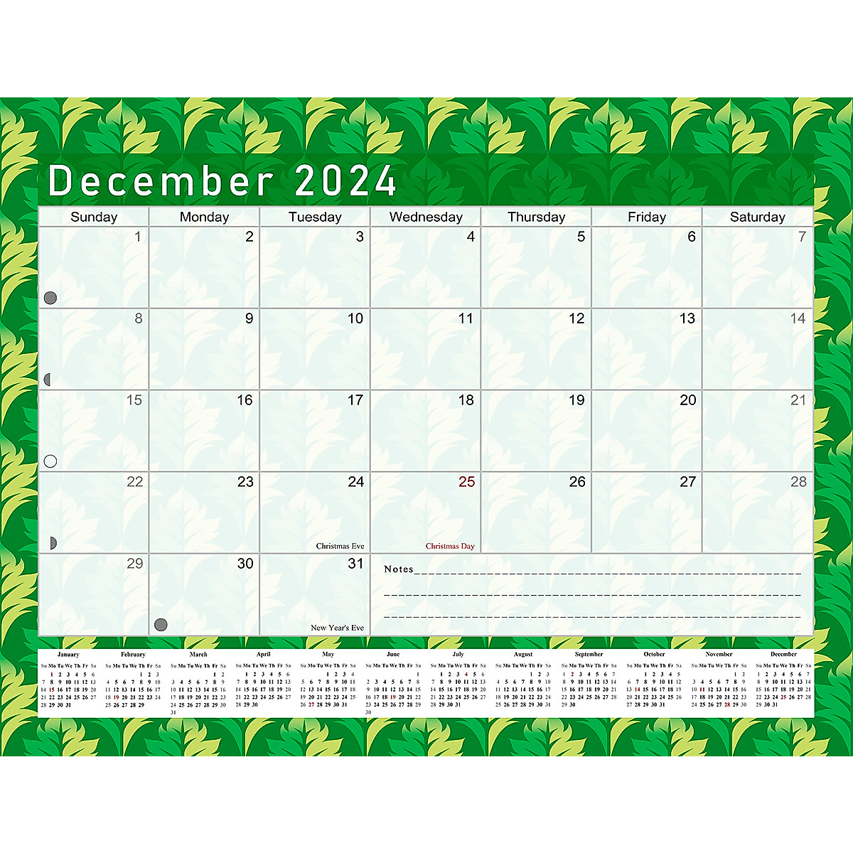 2023-2024 Calendar 16 Months Student Calendar/Planner for 3-Ring Binder, Desk, or Wall -v016