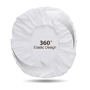 100% Egyptian Cotton Fitted Sheet Queen Size White, 600 Thread Count, 8-16" Deep Pocket Sheet, Soft & Elastic Sateen Weave Bottom Sheet for Hotel & Home, (White, 1 Pack Fitted Sheet Only, Queen)