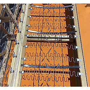 Hoowen Upholstery Furniture Spring Clips, EK, S Clips, Plastic Sleeve Insulated Sofa Couch (12)