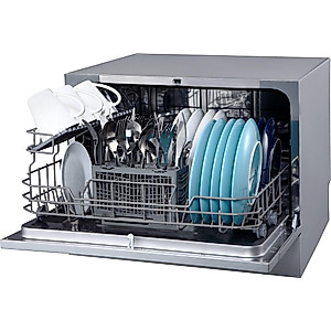 EdgeStar DWP63 21-5/8 Inch Wide 6 Place Setting Countertop Dishwasher - Silver