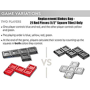 BLOKUS Game Replacement Parts ~ 21 RED PIECES