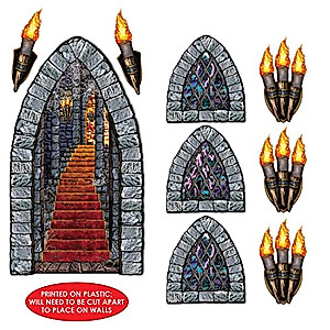 Stairway, Window & Torch Props Party Accessory (1 count) (9/Pkg)