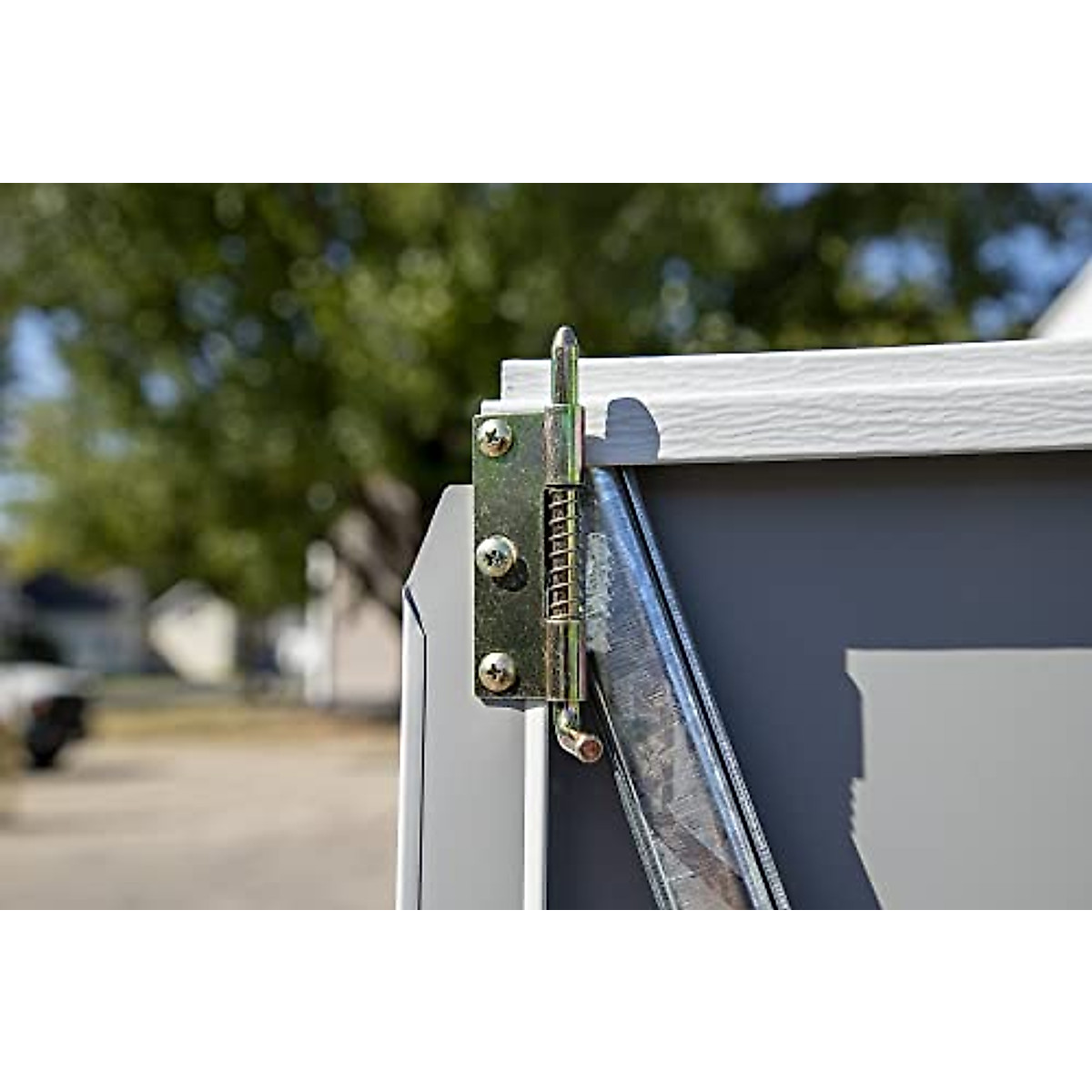 Arrow Shed 4' x 7' Yardsaver Compact Galvanized Steel Storage Shed with Pent Roof