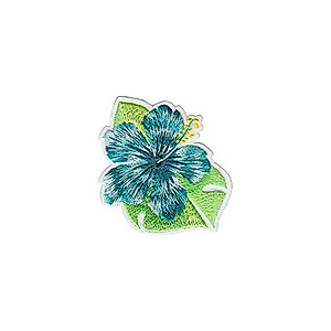 Tervis Tropical Hibiscus Collection Made in USA Double Walled Insulated Tumbler Travel Cup Keeps Drinks Cold & Hot, 24oz Water Bottle, Island Hibiscus Teal