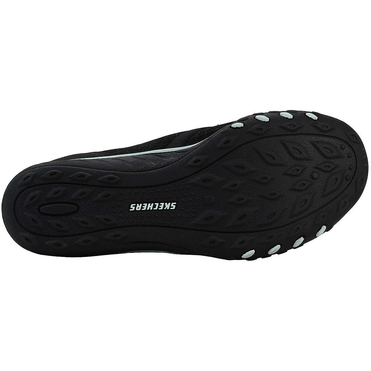 Skechers Women's Spectacular Breathe Easy Sneaker Black/Aqua 7.5