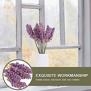 VOSAREA 5pcs Bouquet Plastic Dry Grass Plastic Desktop Wheat Ear Decor Wheat Ear Decoration DIY Wedding Arrangements Decor Flowers Wheat Wheat Ear Home Wheat Ear