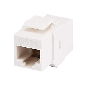 Monoprice 8P8C RJ45 Cat6 Inline Coupler Type Keystone Jack, White
